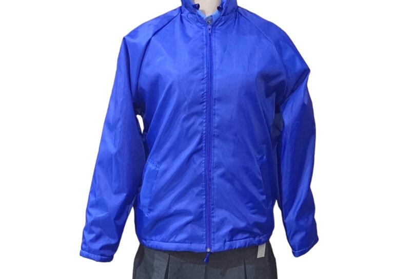 School Rain Jacket: Hooded, Polar Fleece Lined Drymac-Royal Blue ...